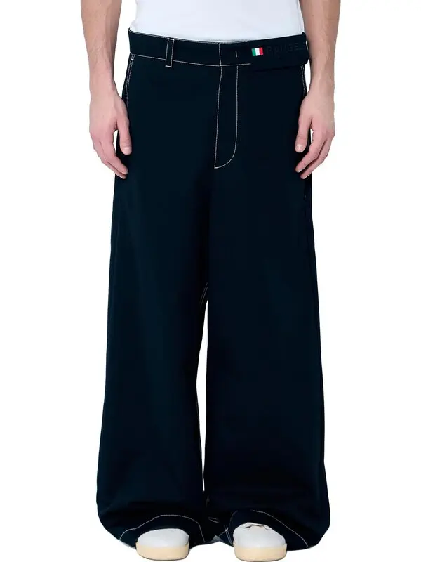 Moncler 8 Palm Angels Wide-leg Pants - Black