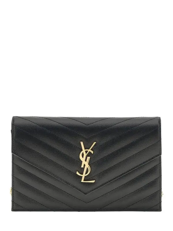 Saint Laurent Cassandre Mini Shoulder Bag - Black