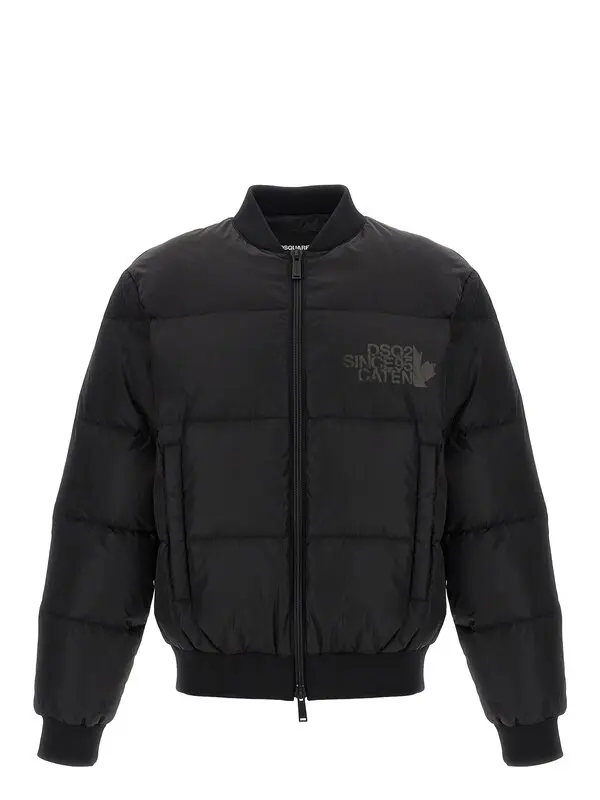 Dsquared2 Polyamide Bomber Jacket - Black