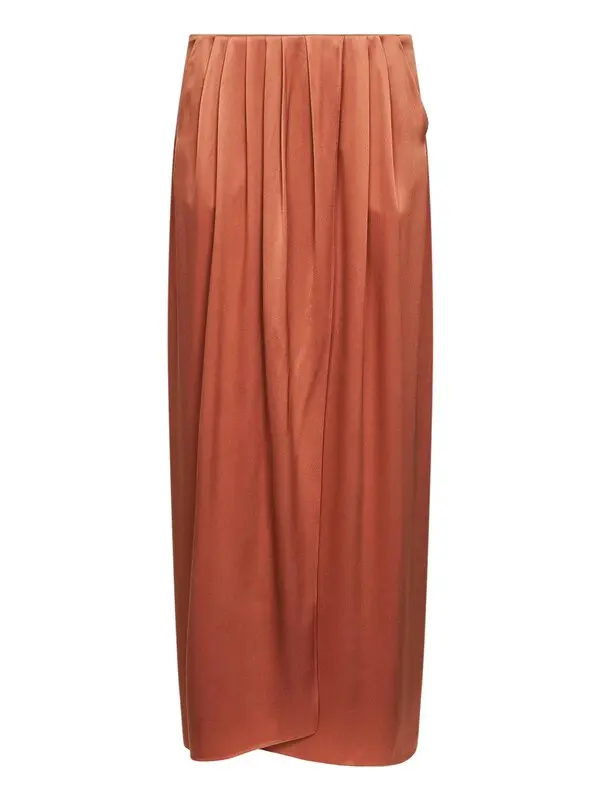 Giorgio Armani Silk Long Wrap Skirt - Multicolor