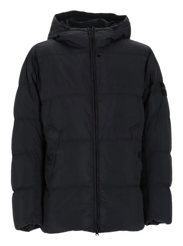 Stone Island Crinkle Reps Puffer Jacket - Blue