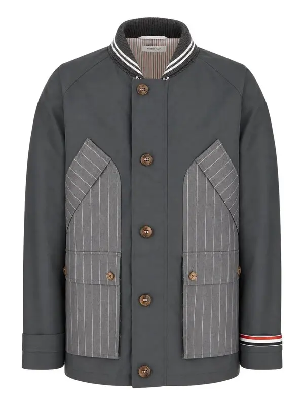 Thom Browne Paneled Bomber Jacket - Multicolor