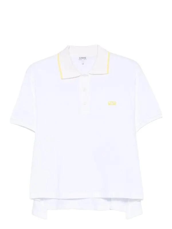 Loewe Anagram Cotton Polo Shirt - Multicolor