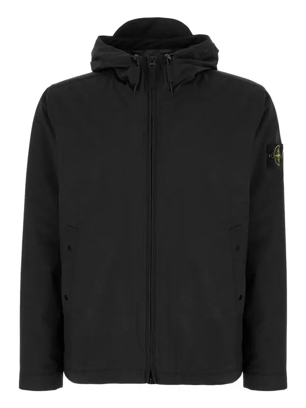 Stone Island Hooded Zip Up Jacket - Multicolor