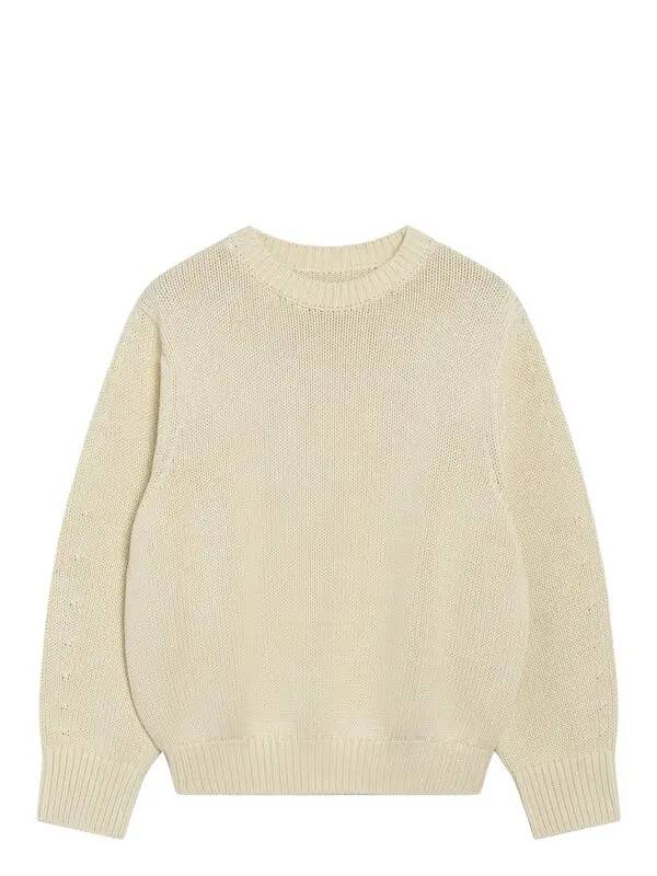 TOTEME Cotton Crewneck Sweater - Yellow