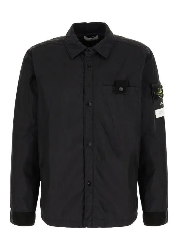 Stone Island Long Sleeve Button Detailed Jacket - Multicolor