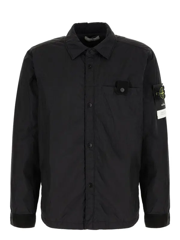 Stone Island Long Sleeve Button Detailed Jacket - Multicolor