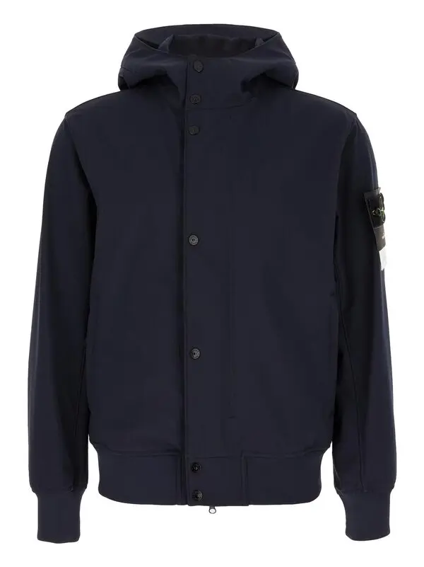 Stone Island Hooded Bomber Jacket - Multicolor