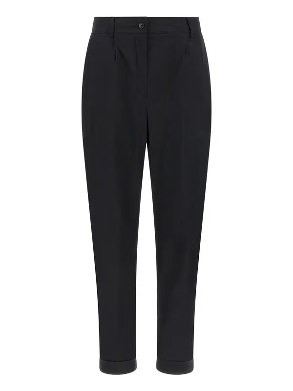 Kiton Poplin Pants - Black