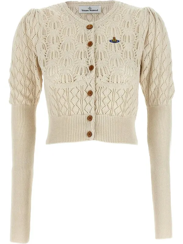 VIVIENNE WESTWOOD Ella Cotton Cardigan - Cream