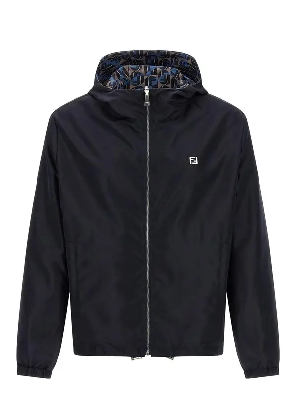 Fendi Fendinity' Reversible Windbreaker - Blue