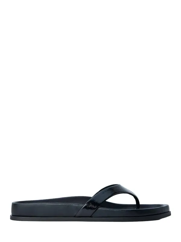 TOTEME Swift Naplack Sandals - Black