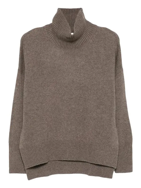LISA YANG Cashmere Turtleneck Pullover - Brown