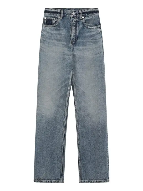 Alaïa Straight-leg Denim Jeans - Blue