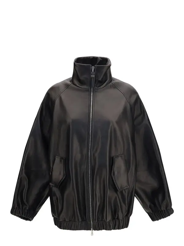 Brunello Cucinelli Leather Jacket - Black