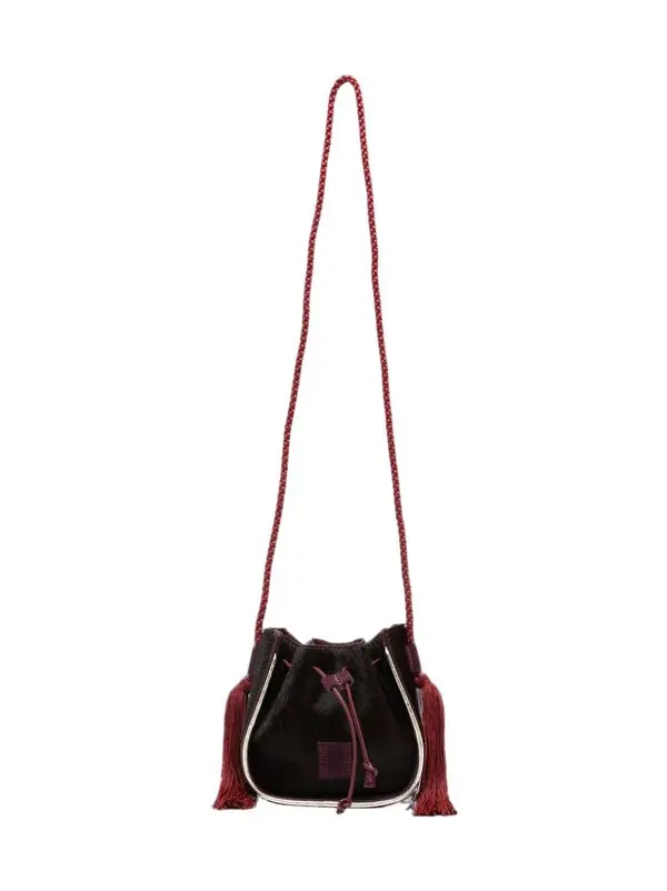 FORTE_FORTE My Pepita Leather Bucket Bag - Multicolor