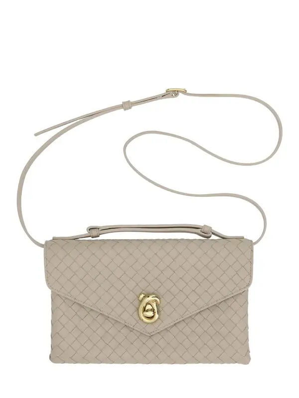 Bottega Veneta Knot Lock Shoulder Bag - Cream