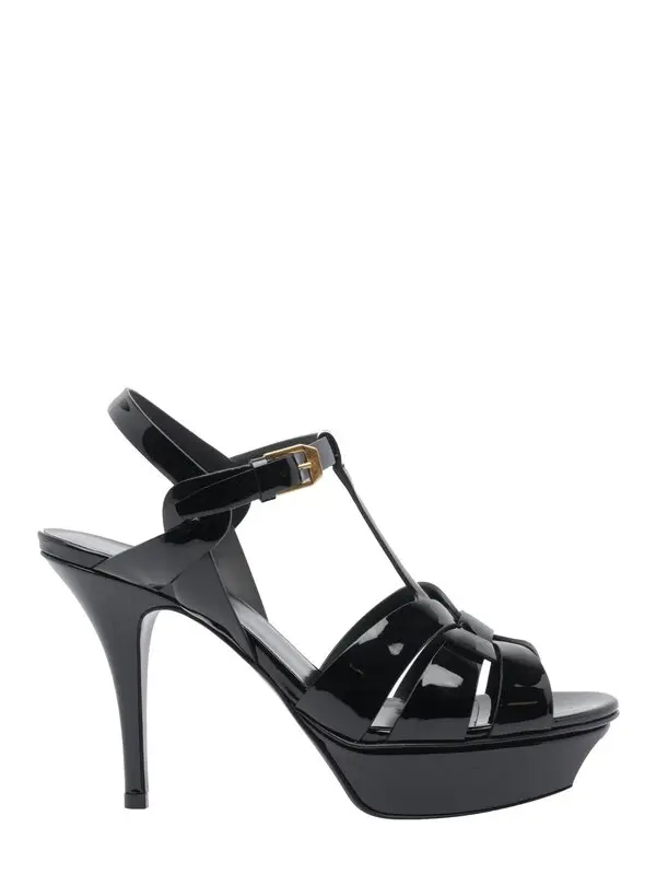 Saint Laurent Tribute Plateau Sandals - Gold