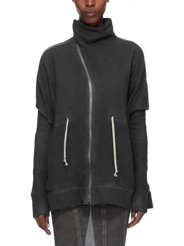 Rick Owens Voluminous Funnel Neck Jacket - Black