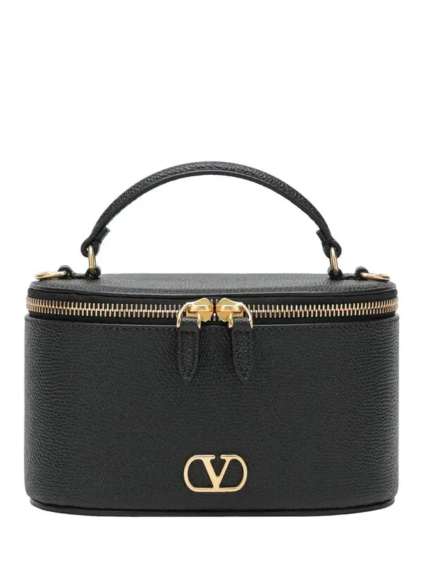 Valentino Garavani Vlogo Signature Mini Vanity Bag - Black
