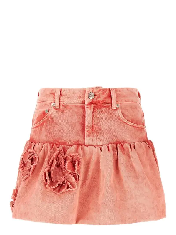 GANNI Denim Miniskirt - Pink