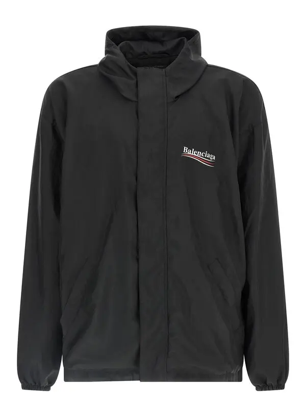 Balenciaga Political Campaign Anorak - Black