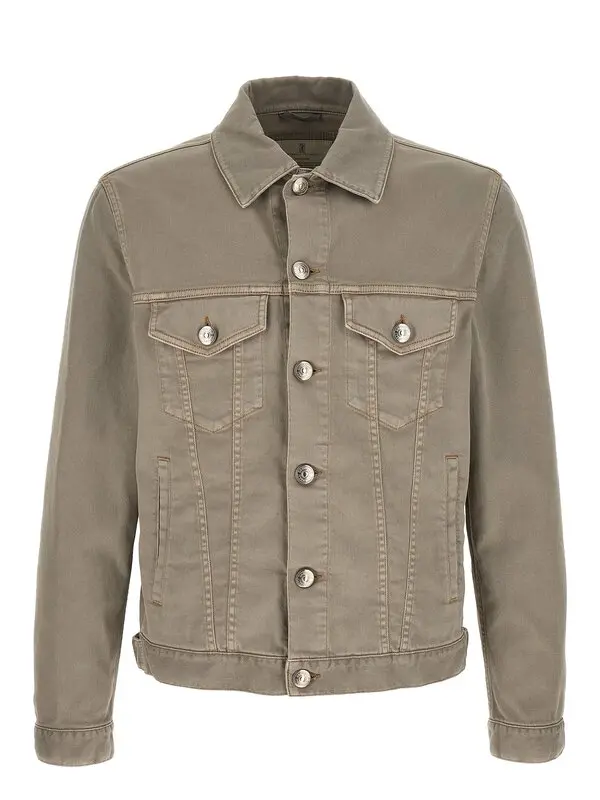 Brunello Cucinelli Denim Jacket - Gray