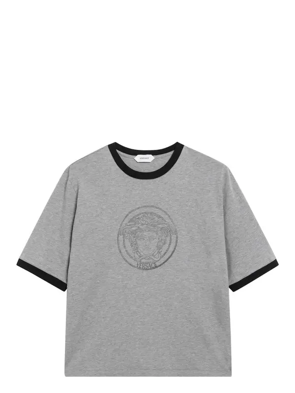 Versace Cotton Jersey T-shirt - Gray