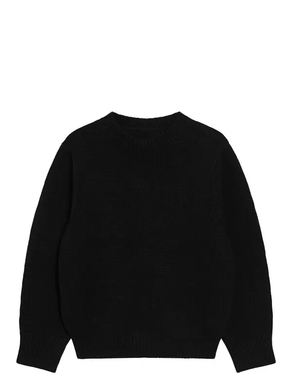 TOTEME Cotton Crewneck Sweater - Black