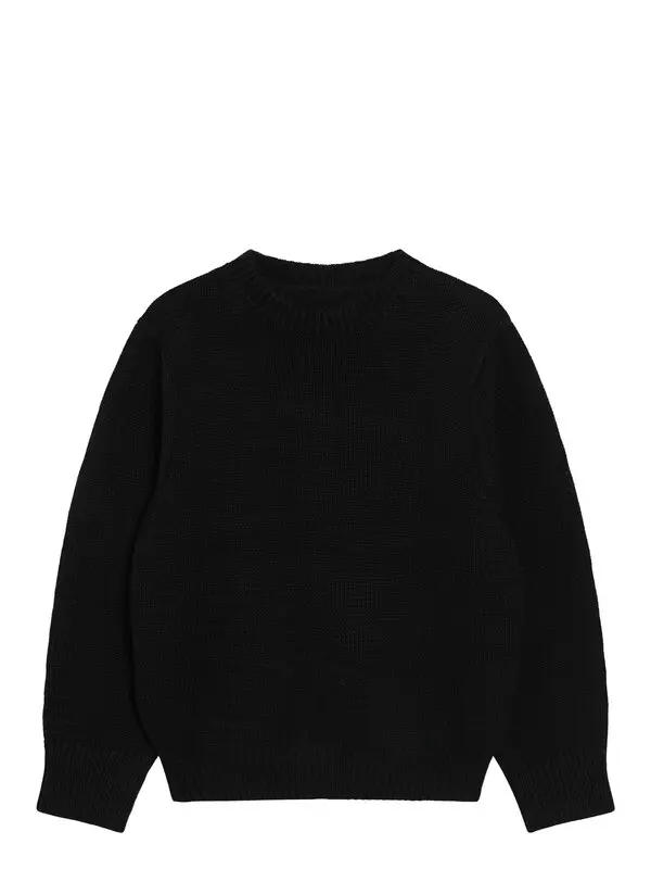 TOTEME Cotton Crewneck Sweater - Black