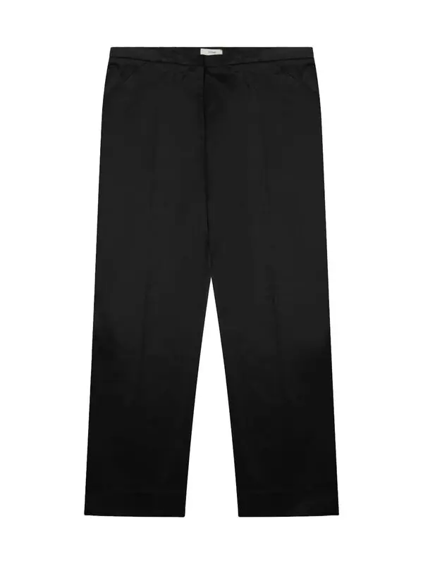 TOTEME Cropped Straight Pants - Black