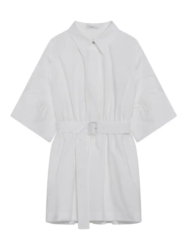Givenchy Mini Chemisier Dress In Poplin - White