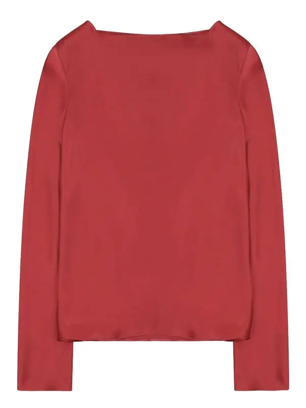 Alberta Ferretti Silk Blend Blouse - Pink