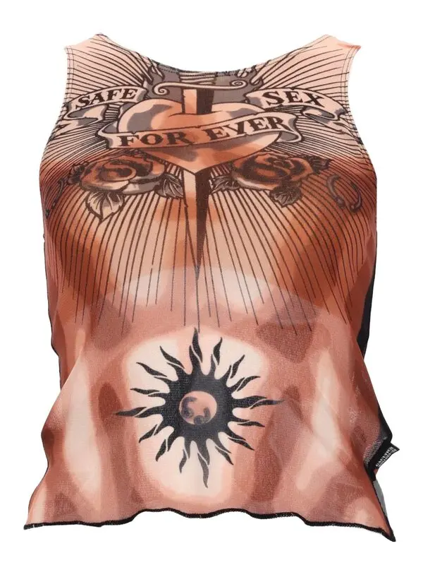 JEAN PAUL GAULTIER Printed Tank Top - Multicolor