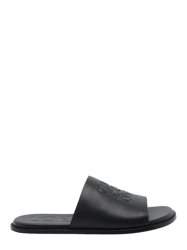 Loewe Flex Anagram Slide - Black
