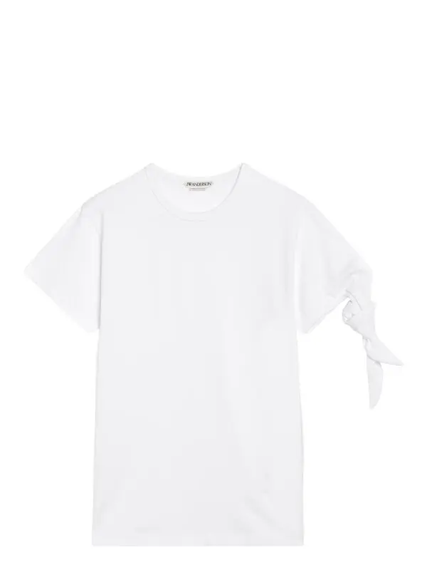 JW Anderson Knotted-sleeve T-shirt - White