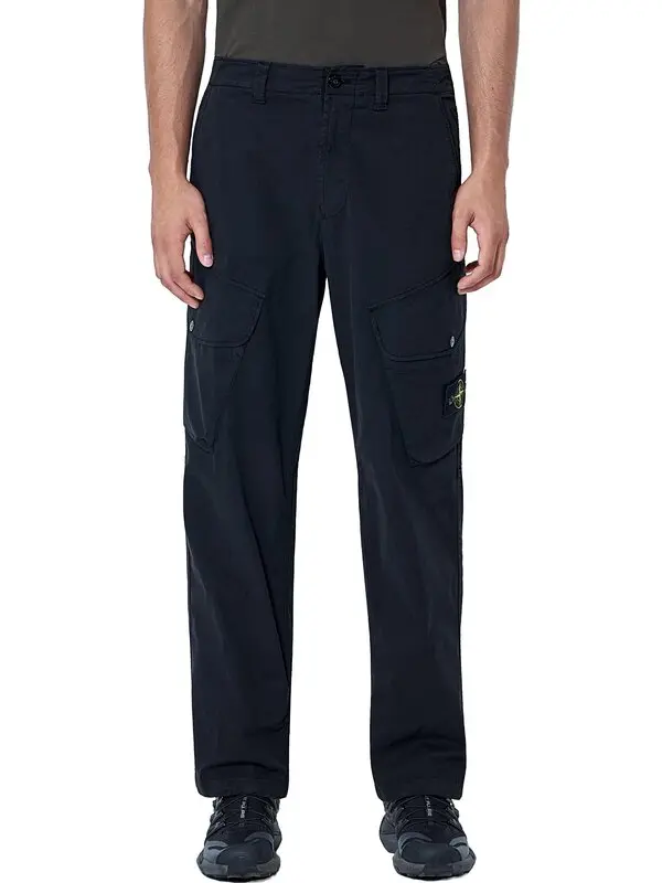 Stone Island Utility Cargo Trousers - Black
