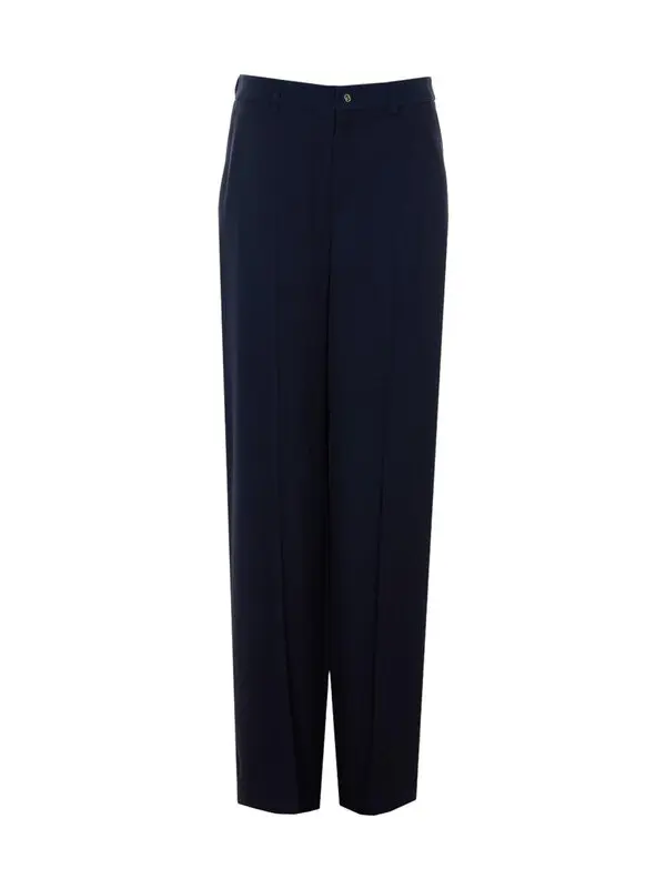 Gucci Silk Jacquard Pants - Blue