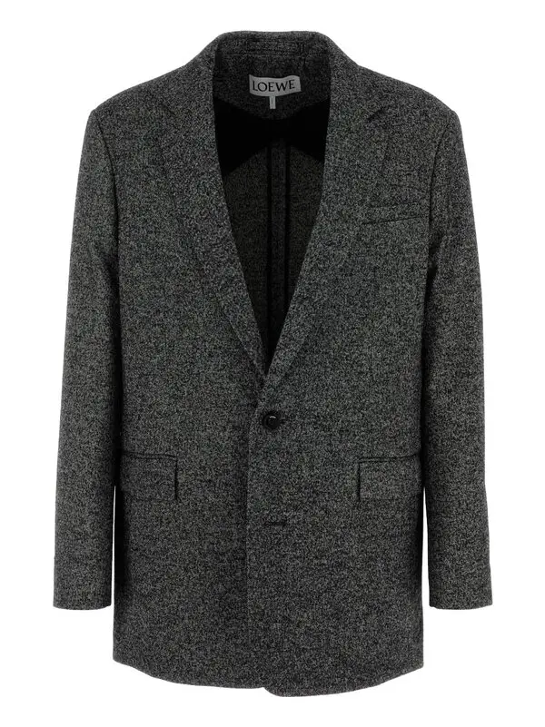 Loewe Two-tone Wool Blend Blazer - Multicolor