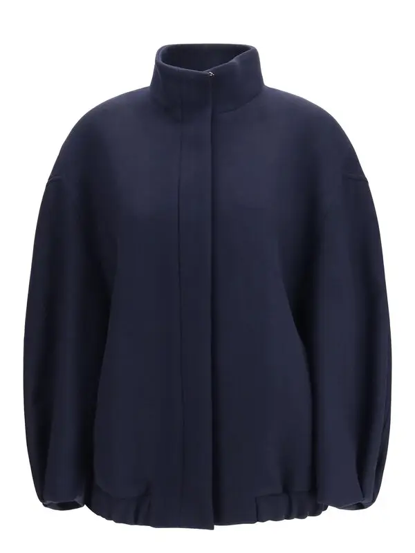 Dries Van Noten Oversized Pleated Jacket - Blue