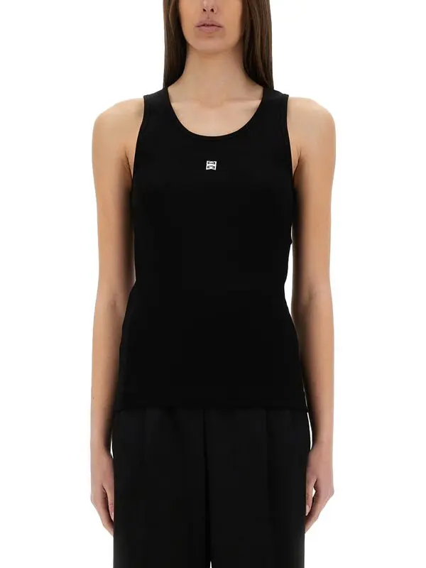Givenchy Tank Top With Logo - Black