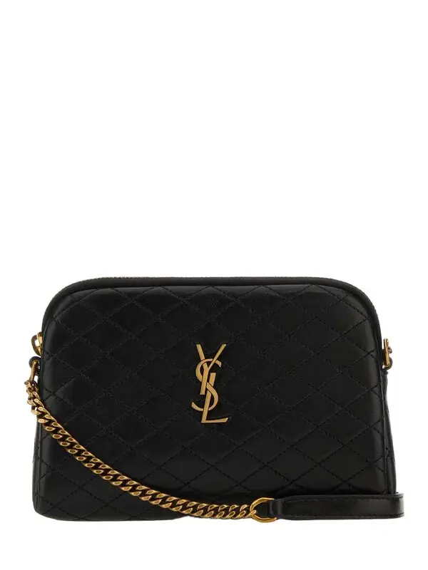 Saint Laurent Nappa Leather Gaby Crossbody Bag - Black