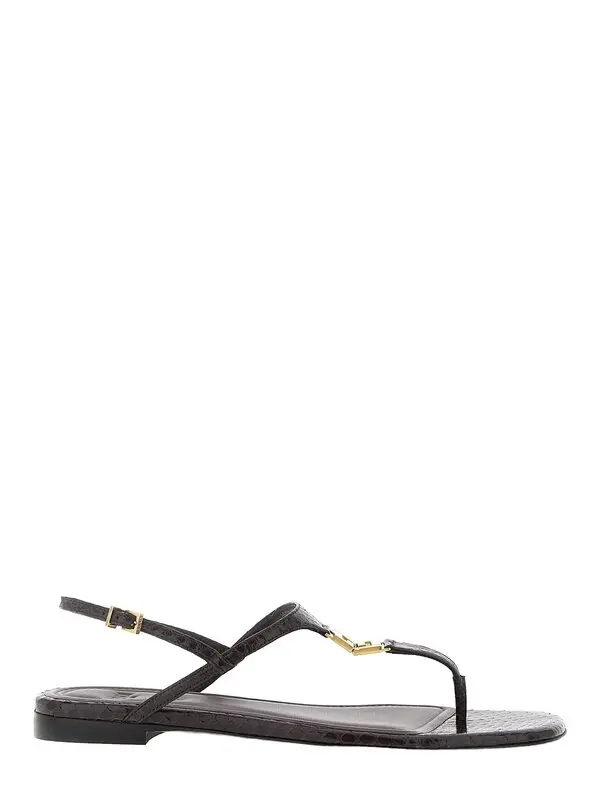 Fendi Ffold Ayers Thong Sandals - Purple