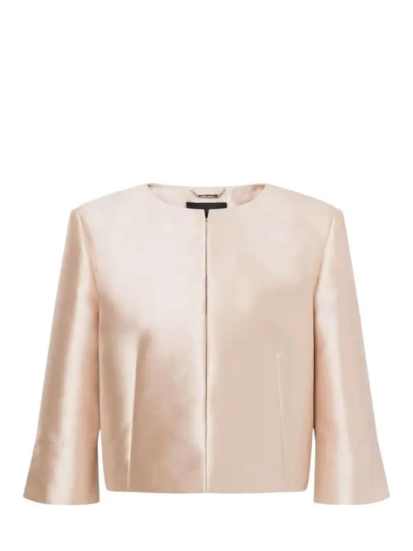 Alberta Ferretti Mikado Jacket - Cream