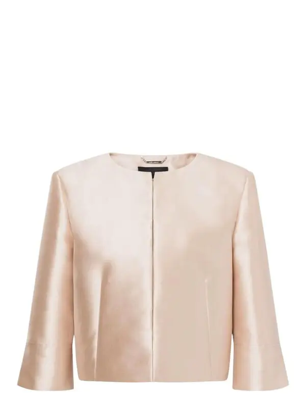 Alberta Ferretti Mikado Jacket - Cream