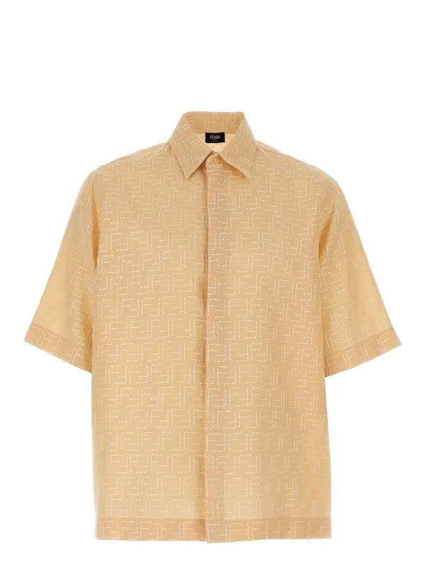 Fendi Ff Jacquard Shirt - Cream