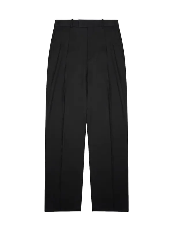 Bottega Veneta Silk Blend Tailored Pants - Black
