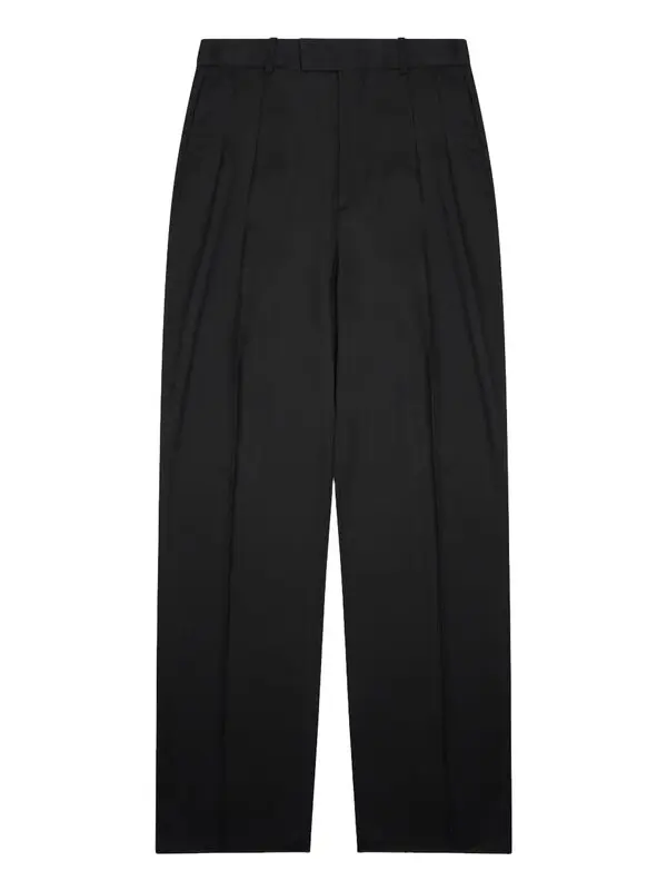 Bottega Veneta Silk Blend Tailored Pants - Black