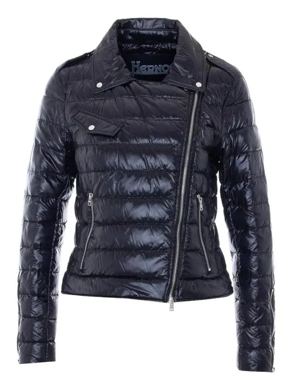 Herno Ultralight Padded Bomber Jacket - Black