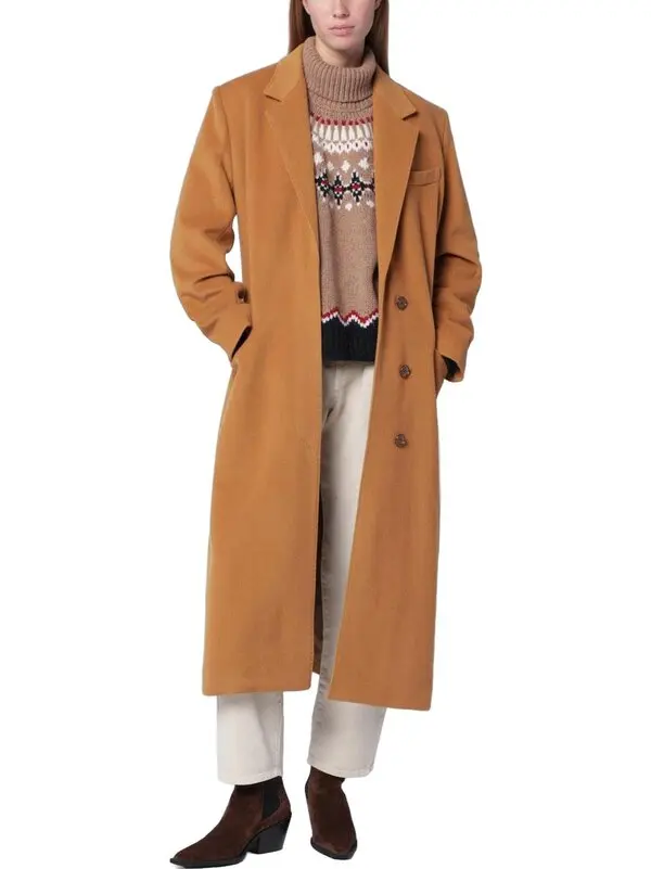 Isabel Marant Étoile Camel Wool Blend Coat - Cream